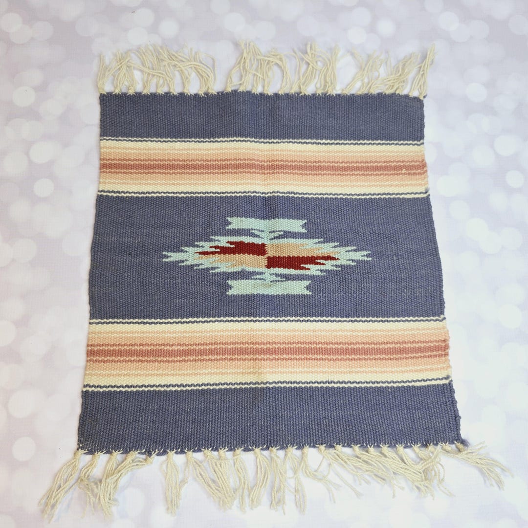 Vintage Chimayo Style Mat - Etsy