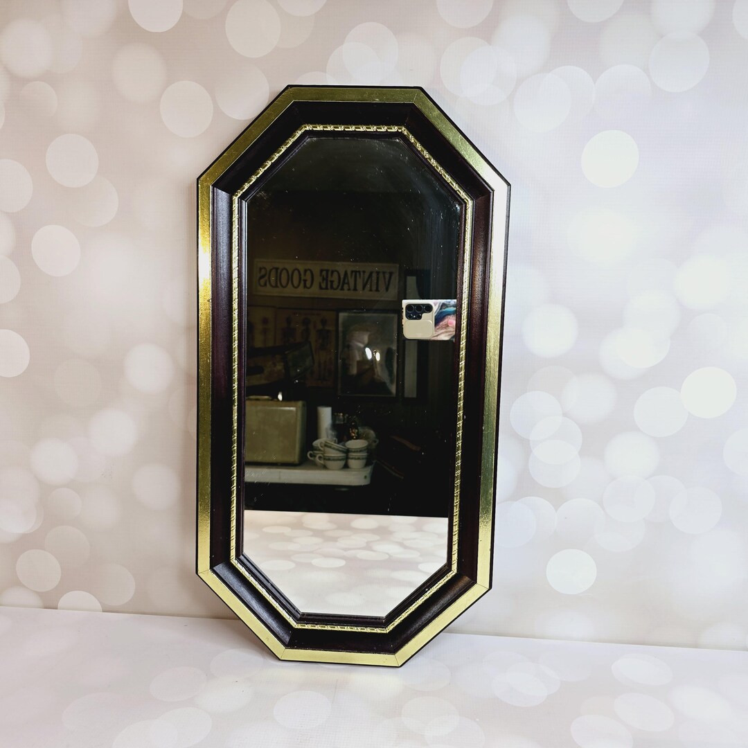 Vintage 90s Octagon Mirror - Etsy