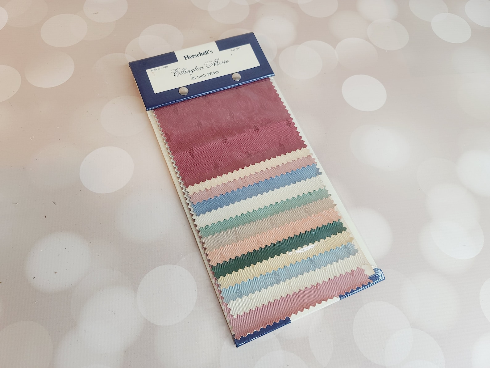 Vintage Fabric Swatch Book Sample - Etsy