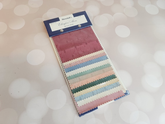 Vintage Fabric Swatch Book Sample - Etsy