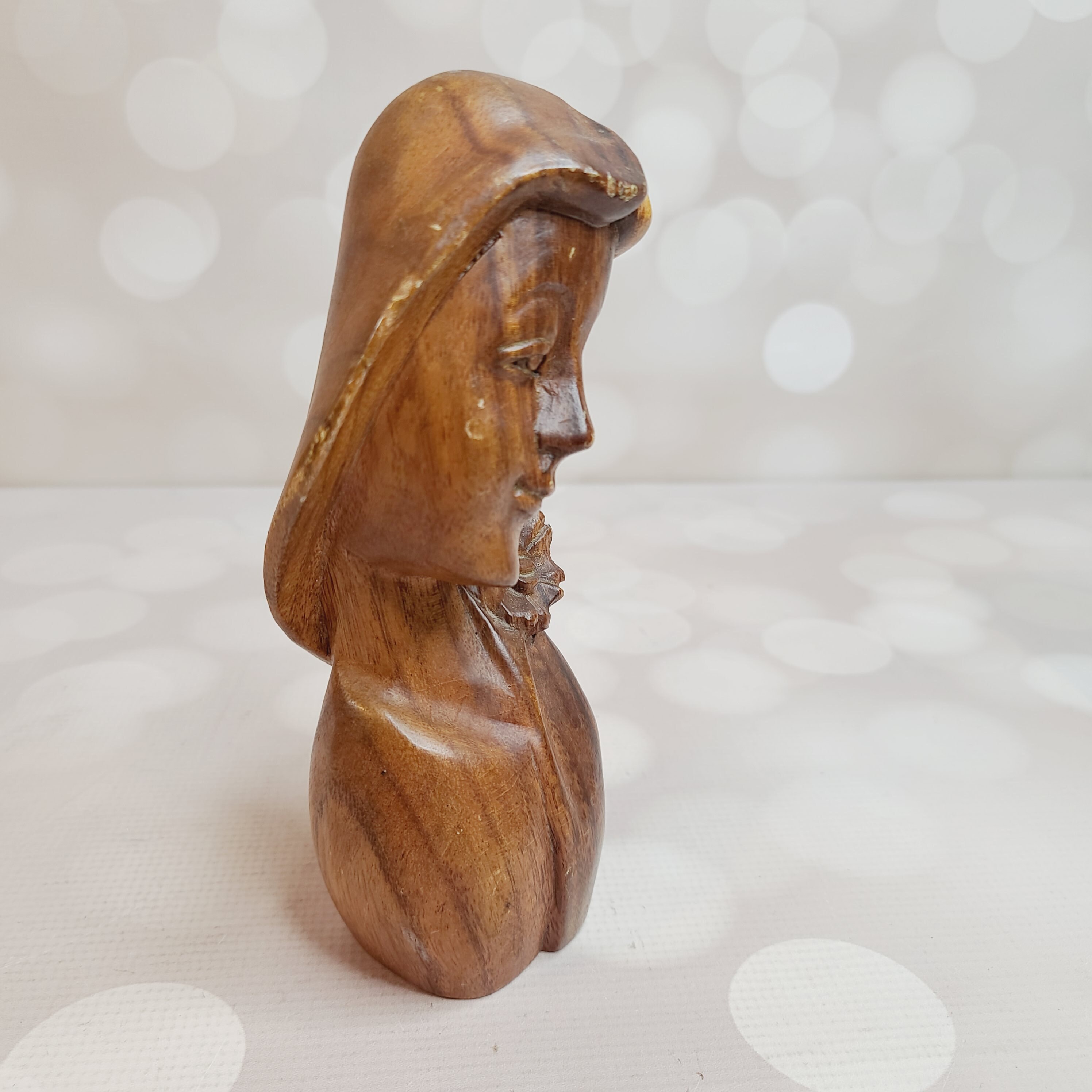 Vintage Polynesian Wood Lady Statue - Etsy