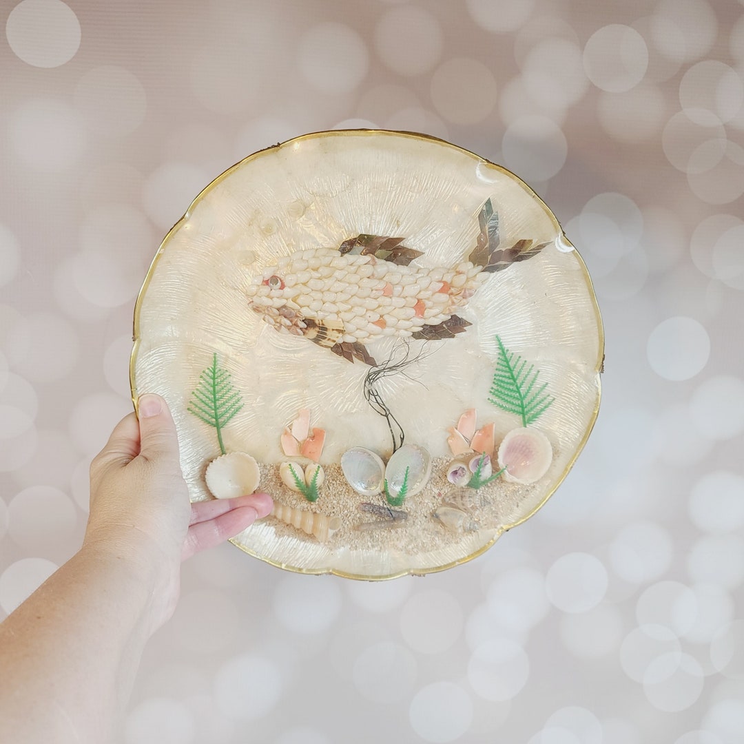 Vintage Capiz Shell Art - Etsy