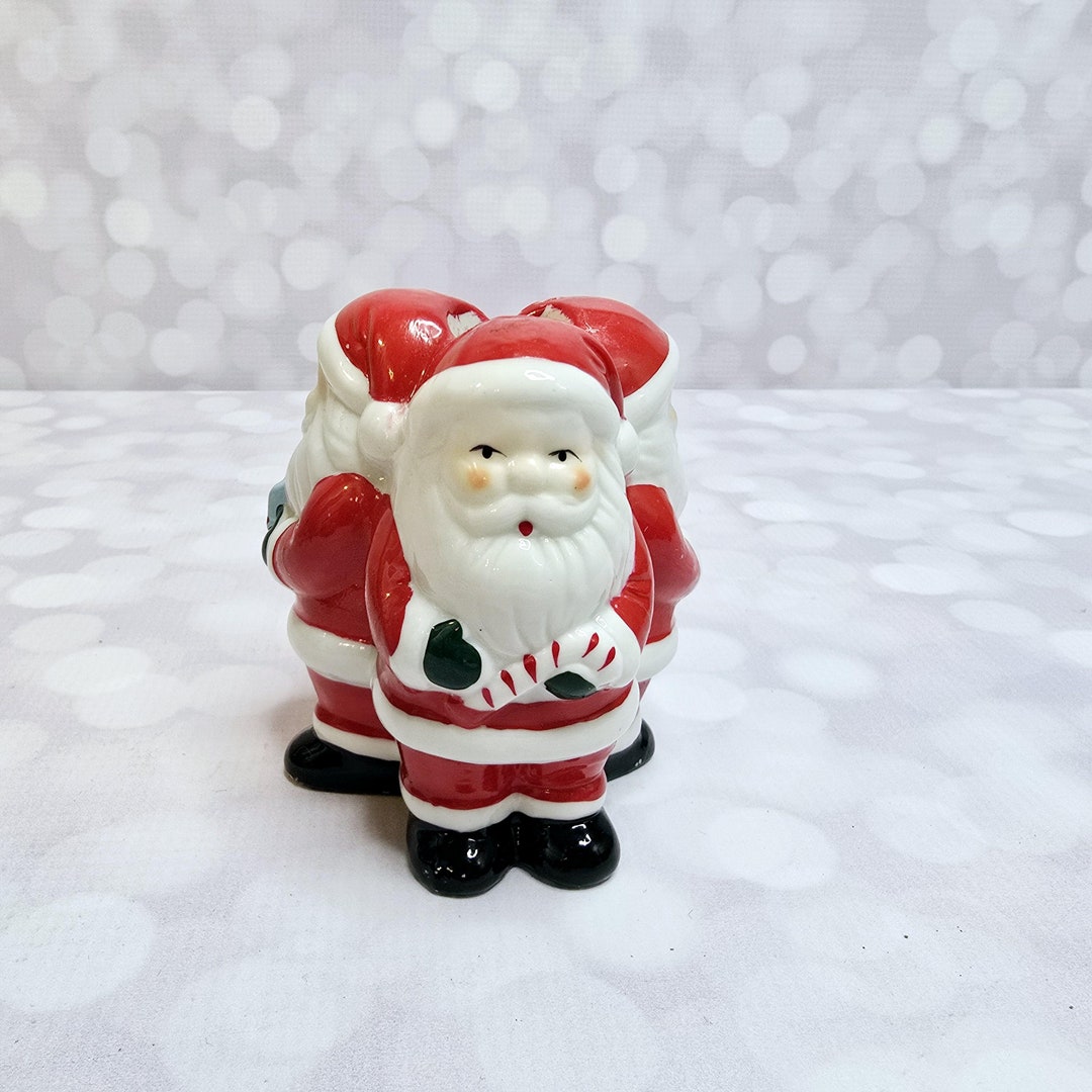 Vintage Santa Candle Holder - Etsy