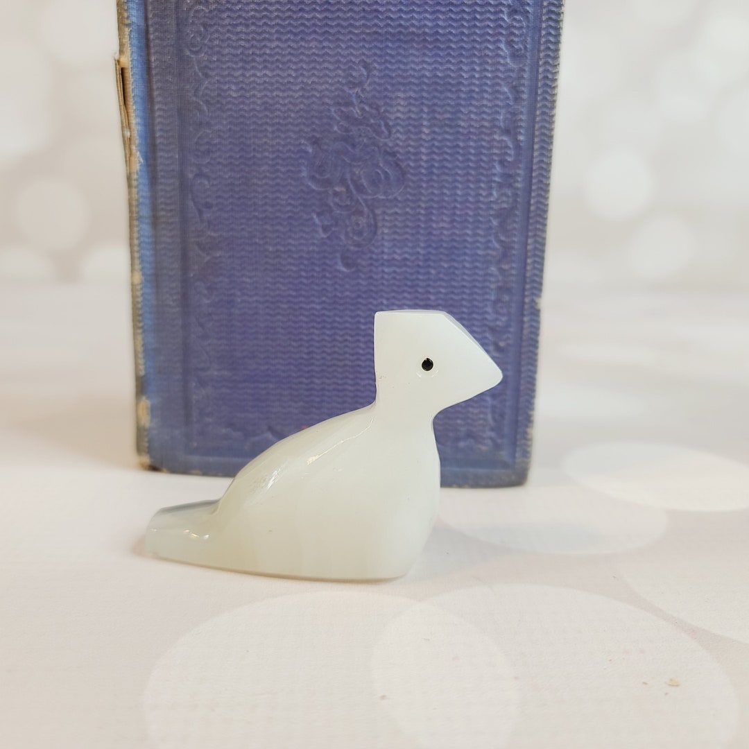 Vintage Alabaster Bird Statue - Etsy