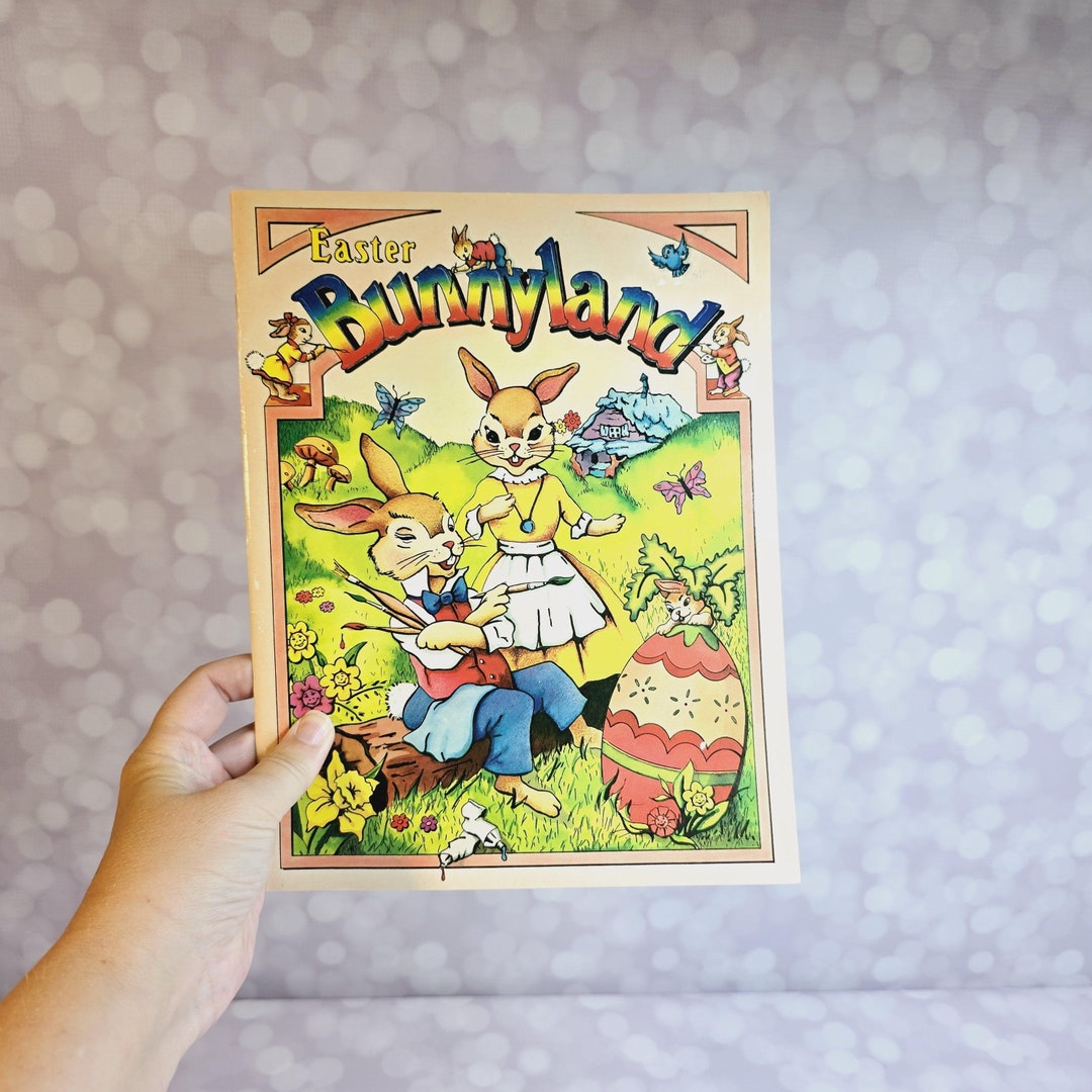 Vintage Easter Bunnyland Book, 1984 - Etsy