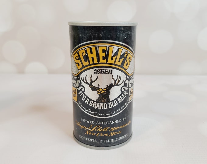 Vintage Schell's Flat Top Beer Can - Etsy