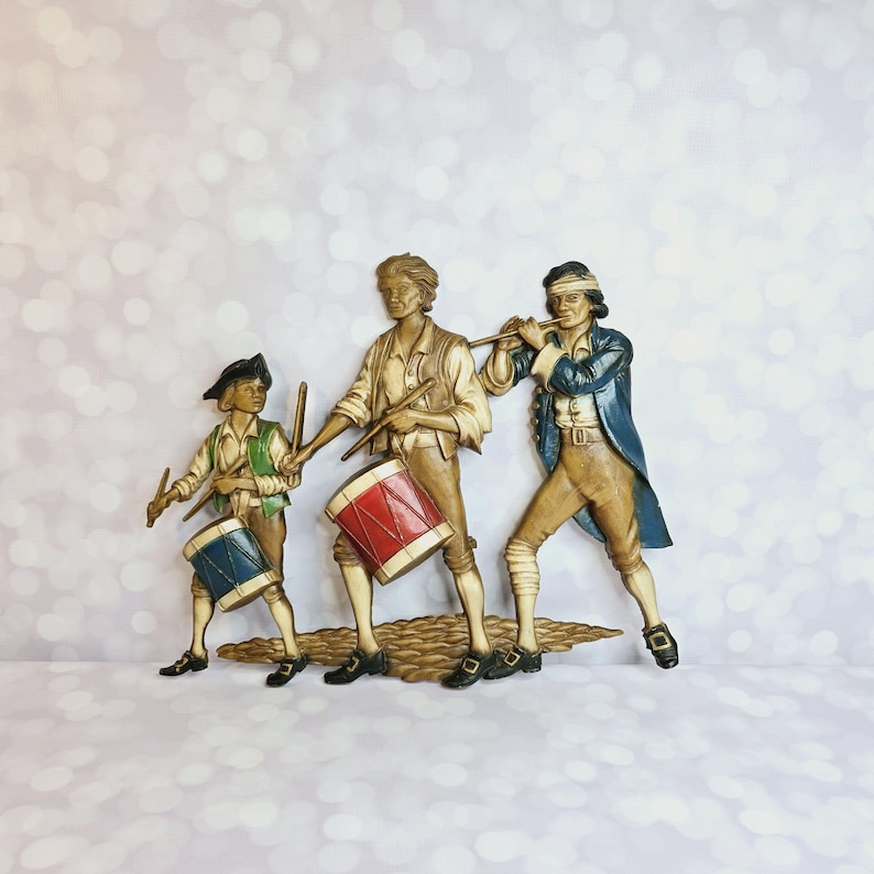 Vintage Mid Century Colonial Revolutionary Art - Etsy