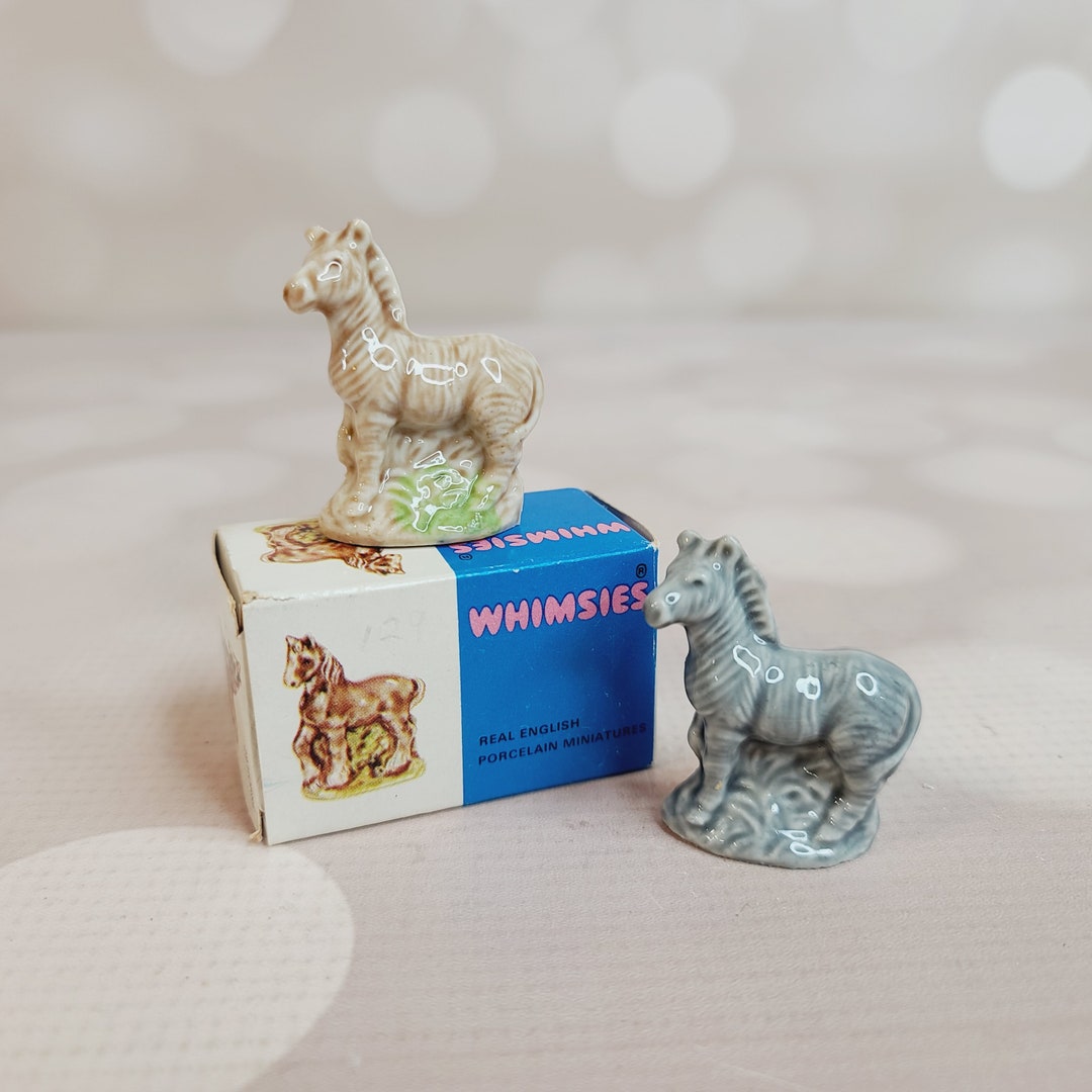 Vintage Wade's Whimsies Horse Statues, Set of 2 - Etsy