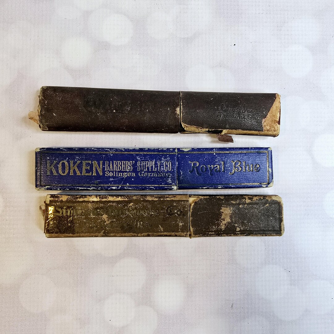 Vintage Straight Razor Box Lot, Boxes ONLY - Etsy