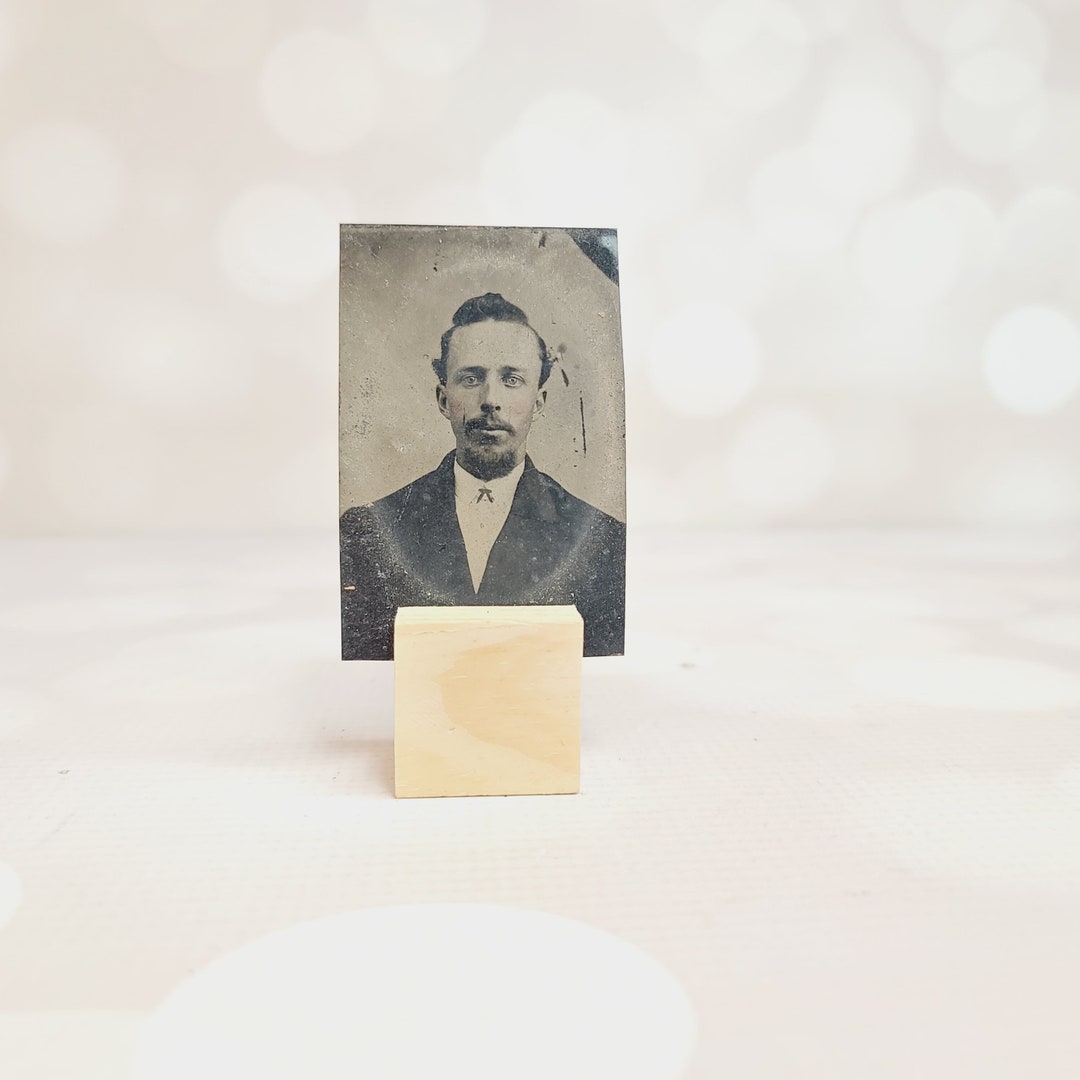 Antique Tin Type, Man, Mustache - Etsy