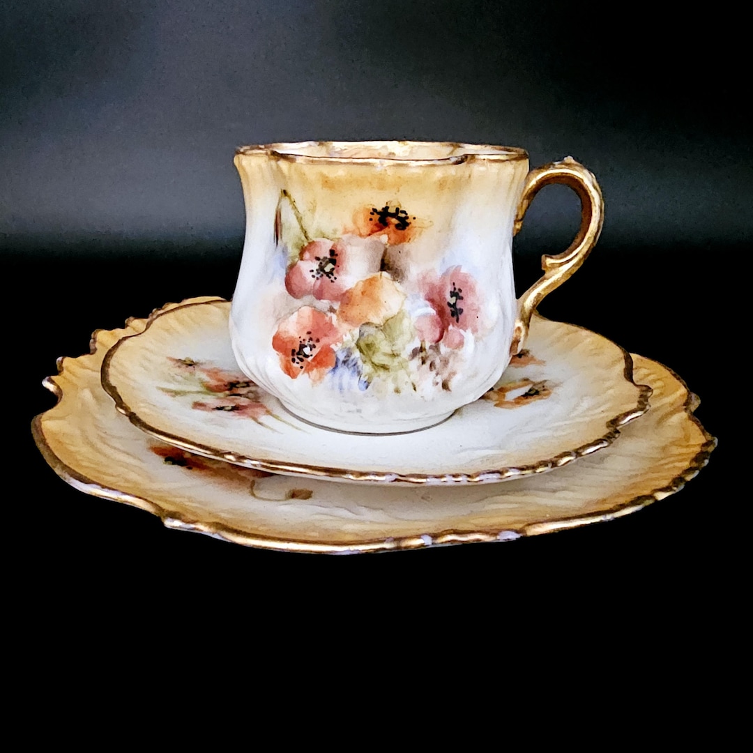 Nautilus Porcelain Trio (teacup, Saucer and Side Plate) , Possil ...