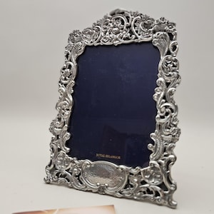 Royal Selangor Pewter Vintage Photo Frame Floral Design Art Nouveau ...