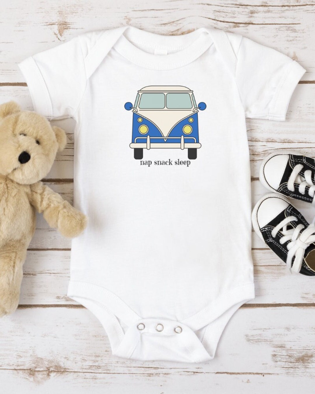 VW Bus Baby Bodysuit, Retro Bus, Vintage Bus, Baby Bodysuit, Cotton ...
