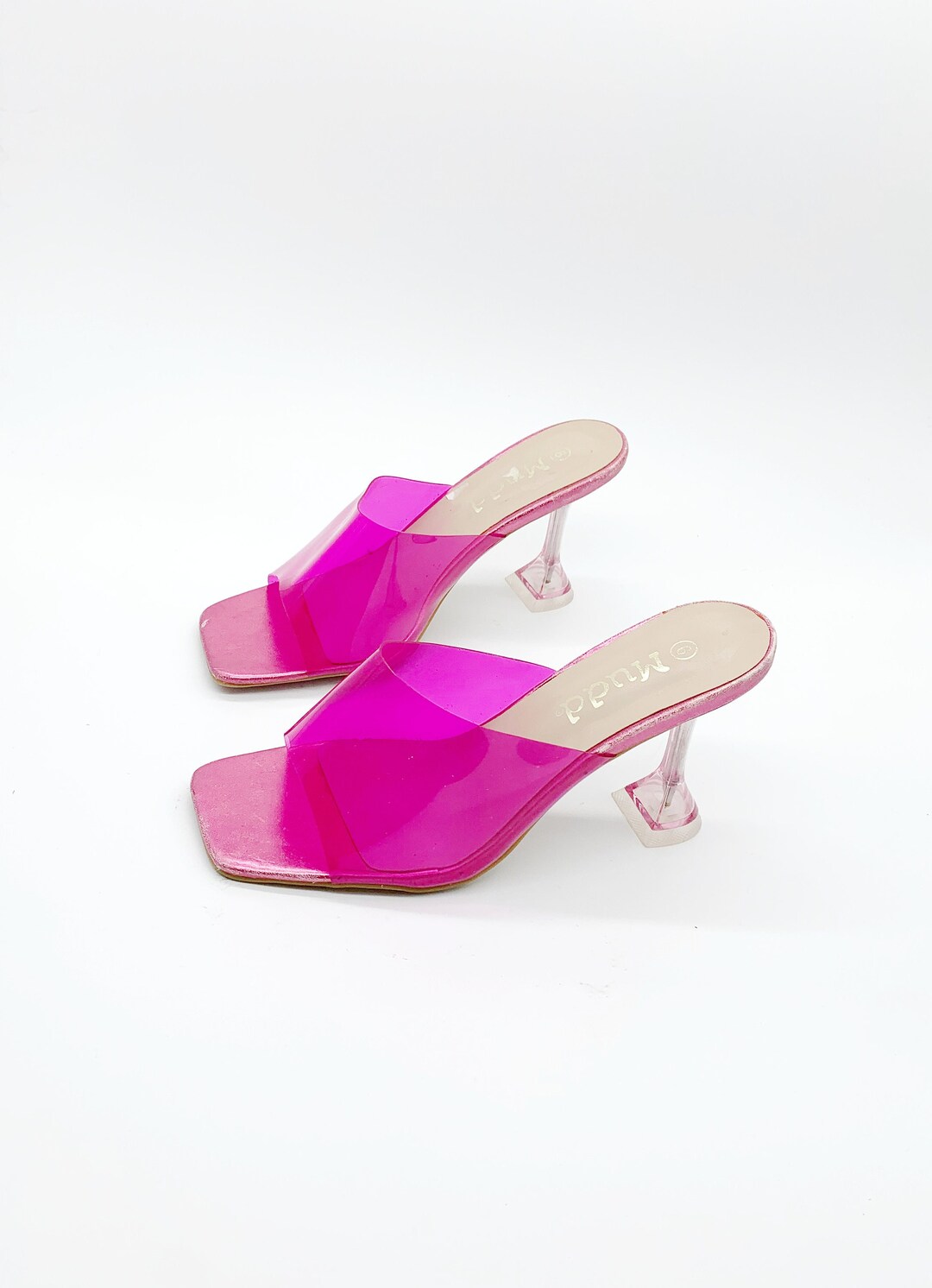 Vintage Y2K Mudd Hot Pink Slide Jelly Sandals - Etsy