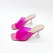 Vintage Y2K Mudd Hot Pink Lucite Slide Sandals - Etsy