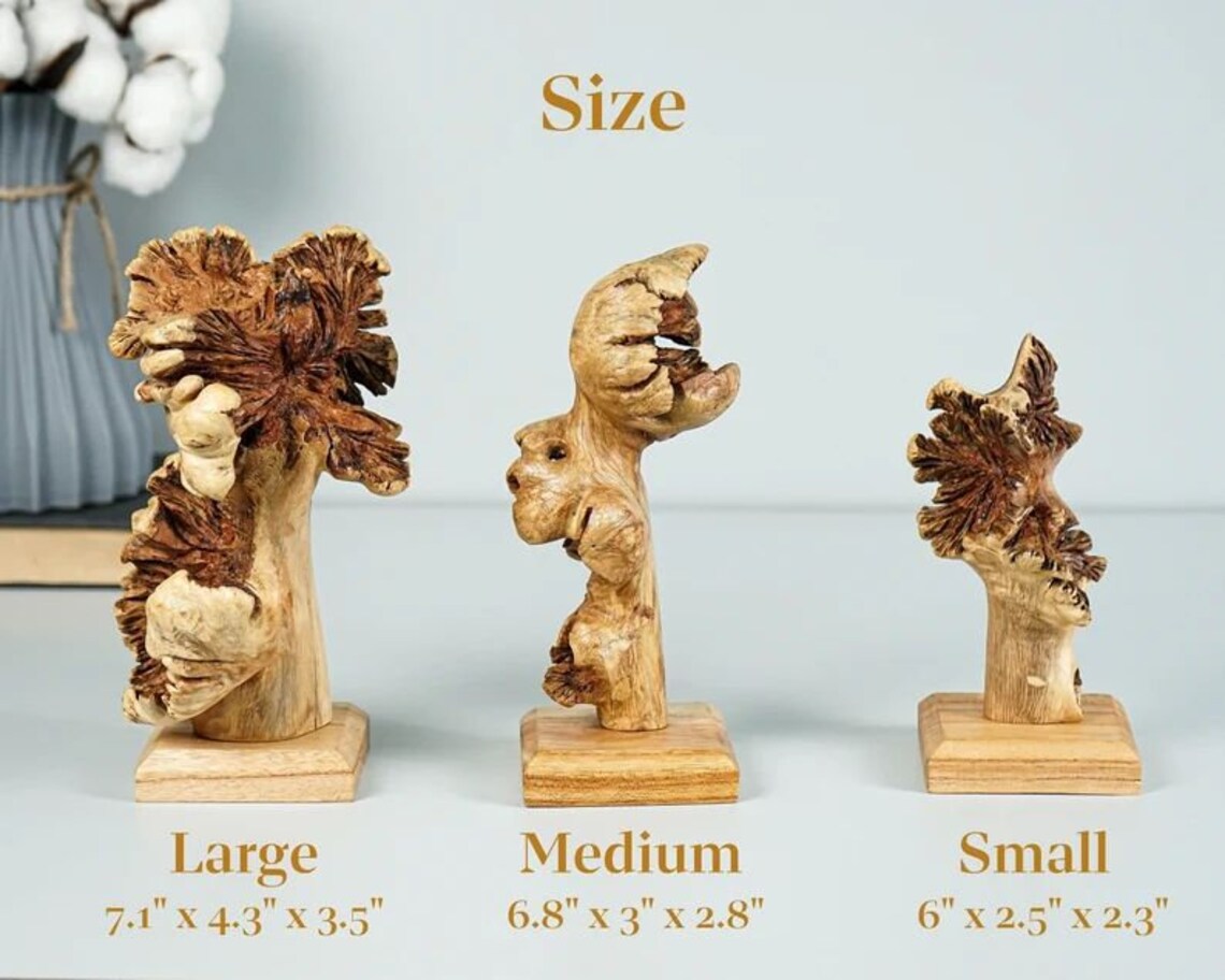 Wooden Hummingbird Couple Sculpture, Wood Carving, Bird Statue ...