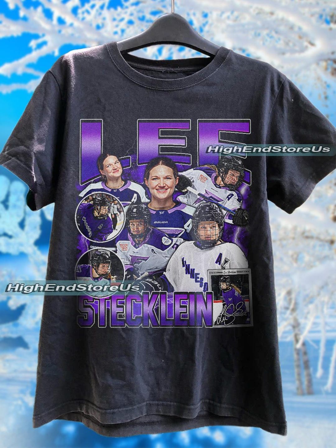 Vintage Lee Stecklein Hockey Shirt, Women Vintage Hockey Shirt, Retro ...