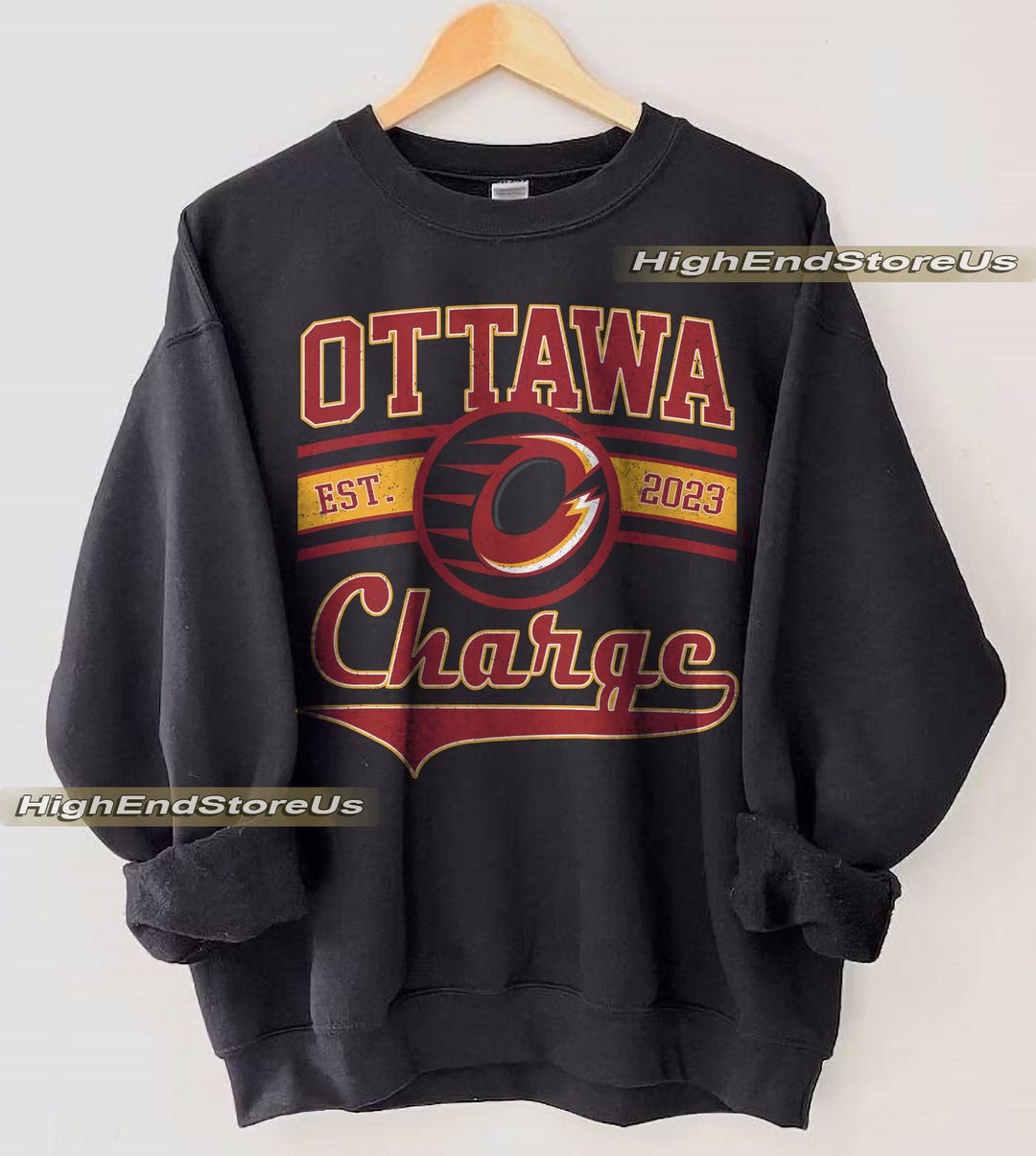 Vintage Ottawa Charge Sweatshirt, Vintage Charge Shirt, Ottawa Hockey ...