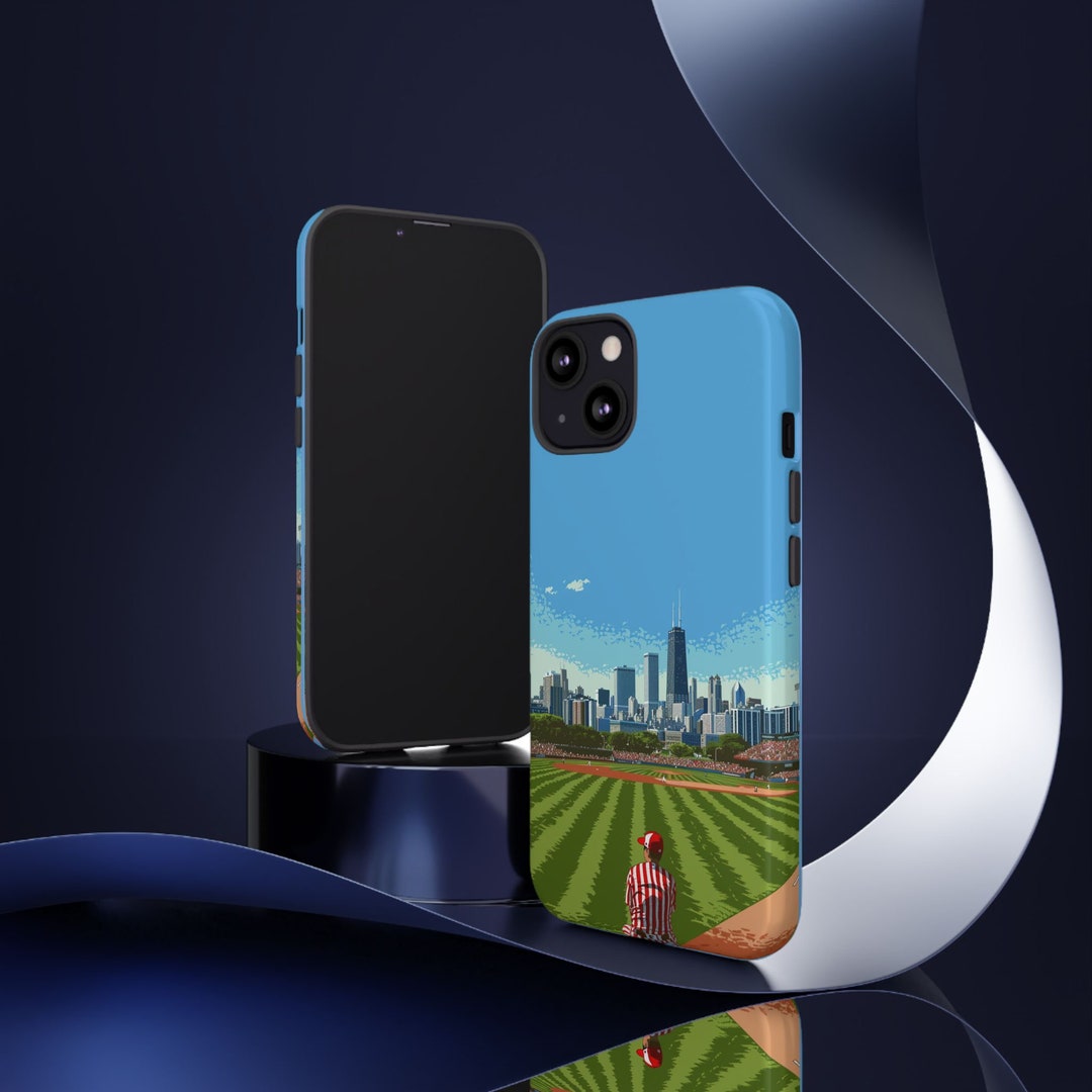 Chicago Skyline & Wrigley Field Hard Case Dual Layer Protection Matte ...