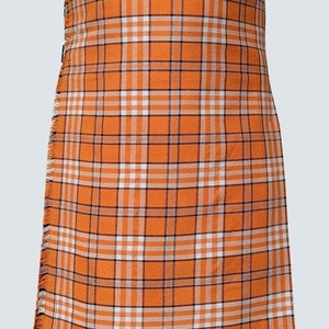Clan Tennessee Volunteer Orange Tartan Kilt Men's Tartan Handmade Kilt ...