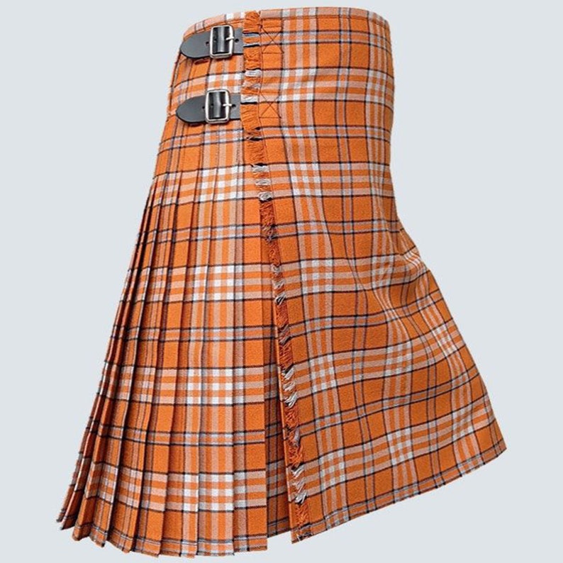 Clan Tennessee Volunteer Orange Tartan Kilt Men's Tartan Handmade Kilt ...