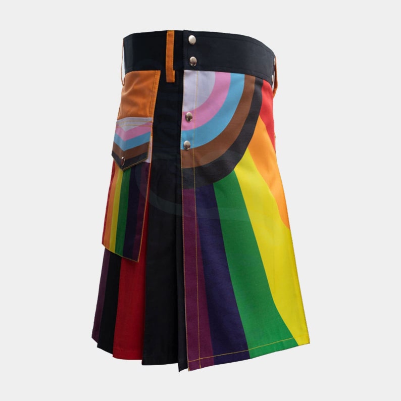 LGBTQ Pride Kilt Rainbow Kilt for Gay Made to Measure - Etsy