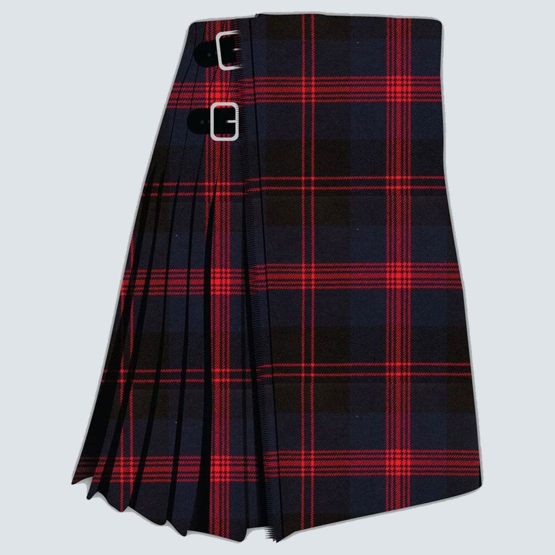 Clan Angus Modern Tartan Kilt Scottish Highland Men's Tartan Handmade ...