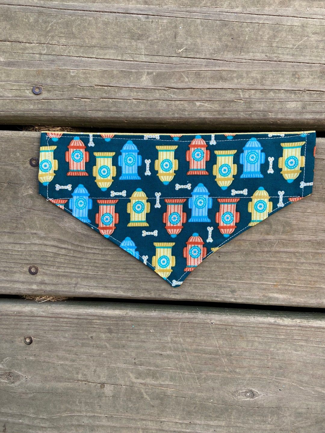 Extra Small Fire Hydrant Over the Collar Dog Bandana - Etsy