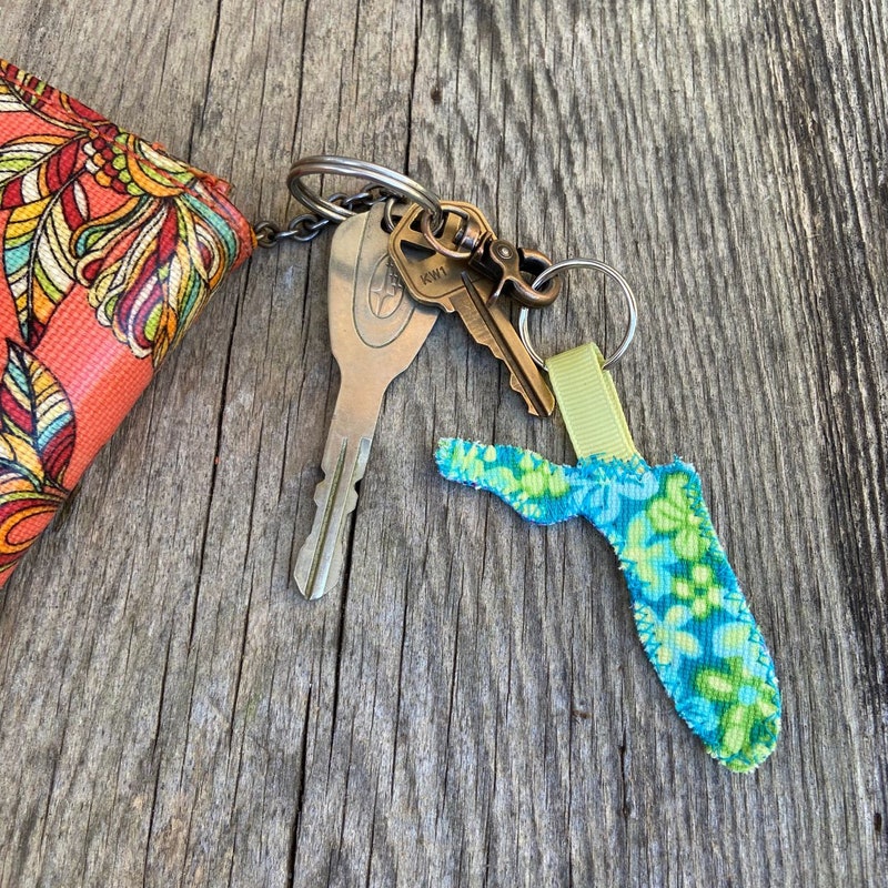 Fabric Keychains - Etsy