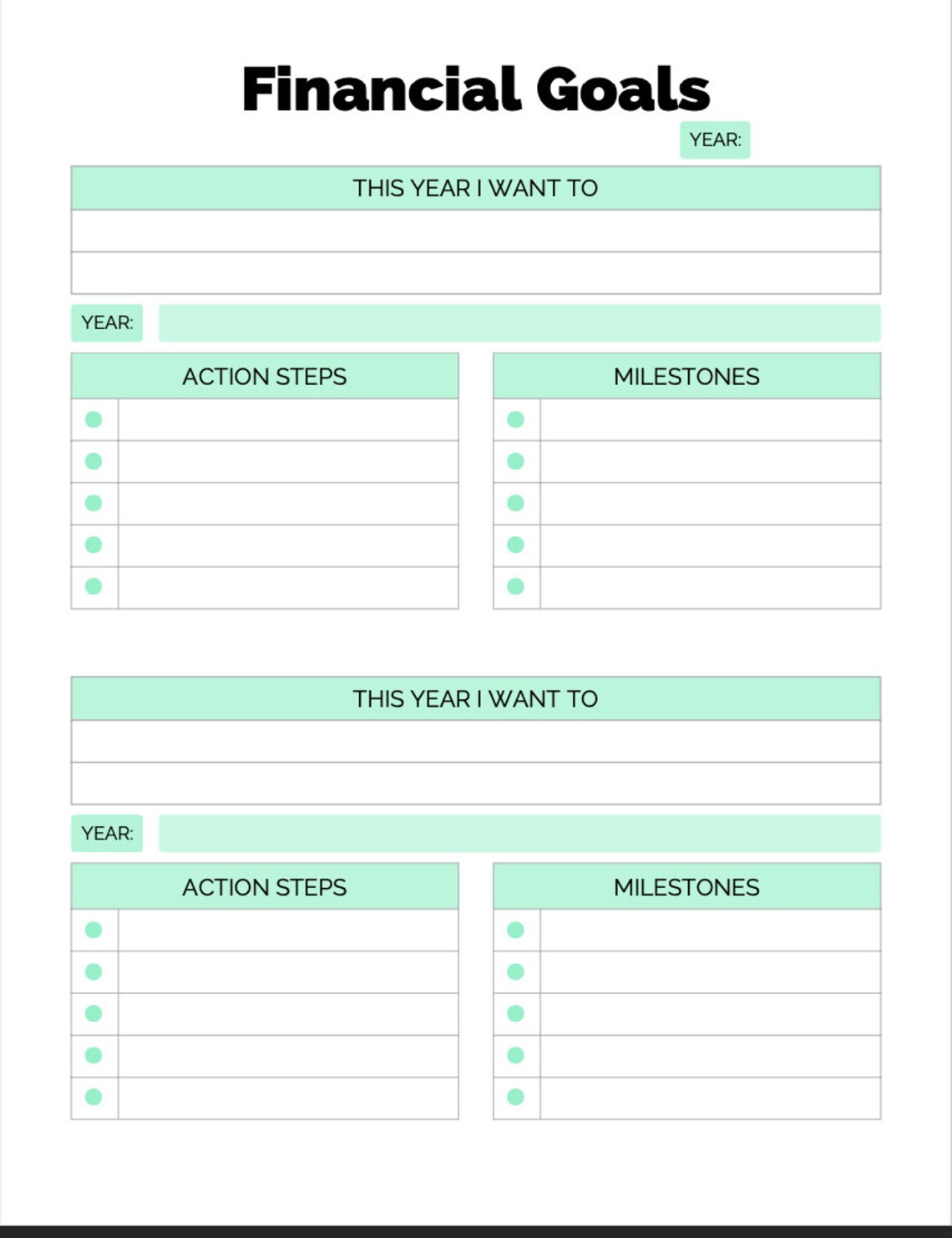 Track Your Finances Planner - Etsy