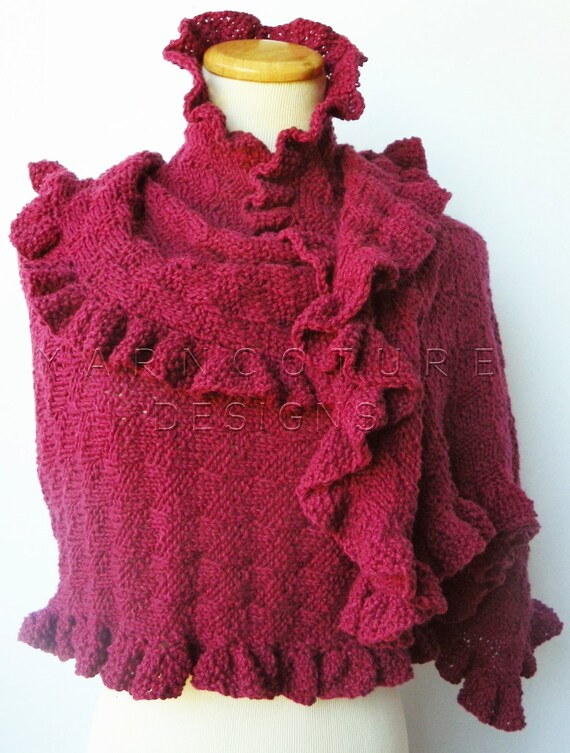Items similar to The EXTREME Ruffles Shawl - Luxury Wrap / You Choose ...