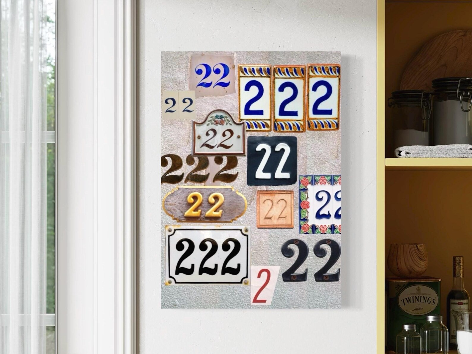 Angel Number 222 Collage Art Print, Lucky Numbers (digital Download) - Etsy