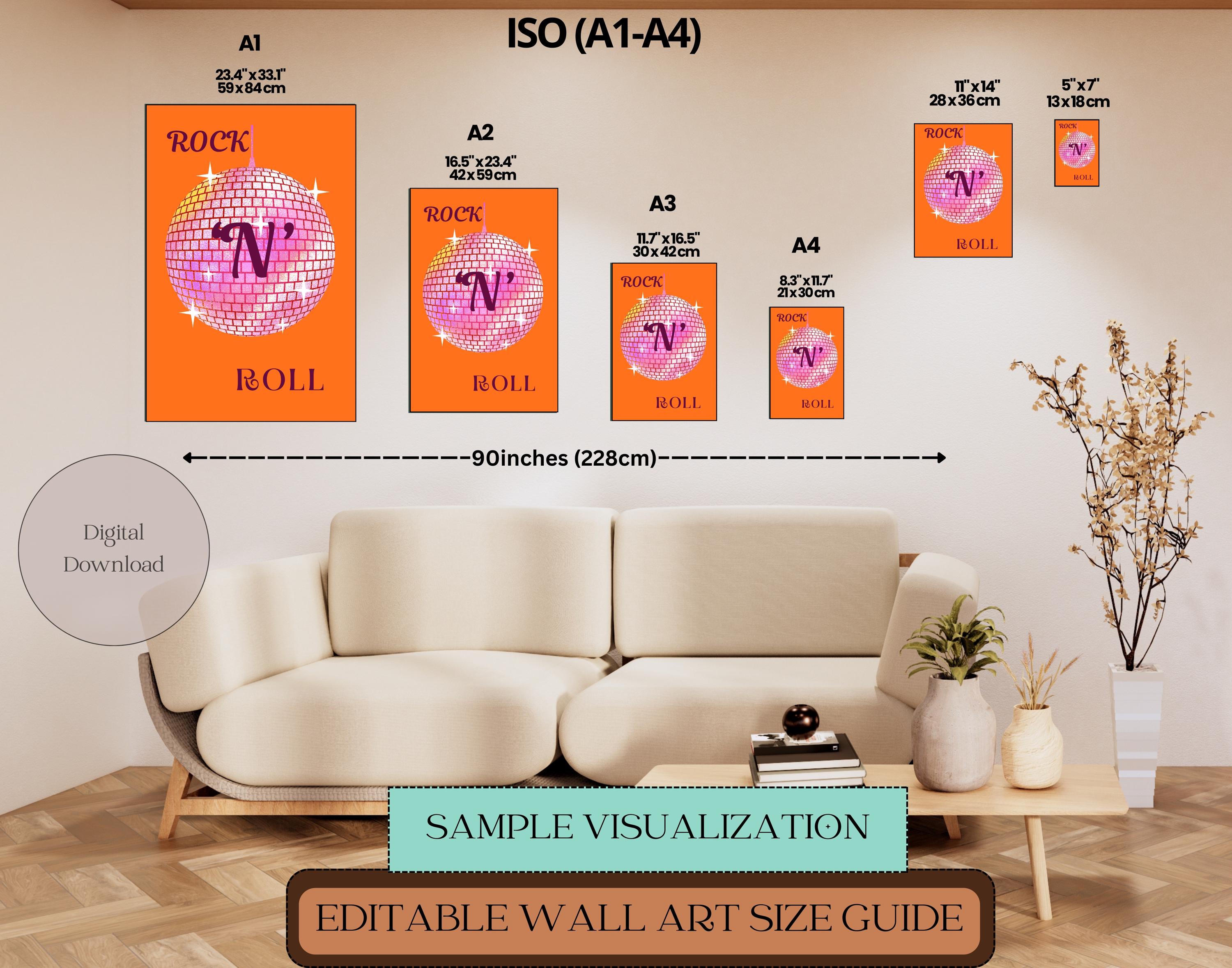 Wall Art Size Guide, Wall Display Guide, Frame Aspect Ratio, Print Size ...