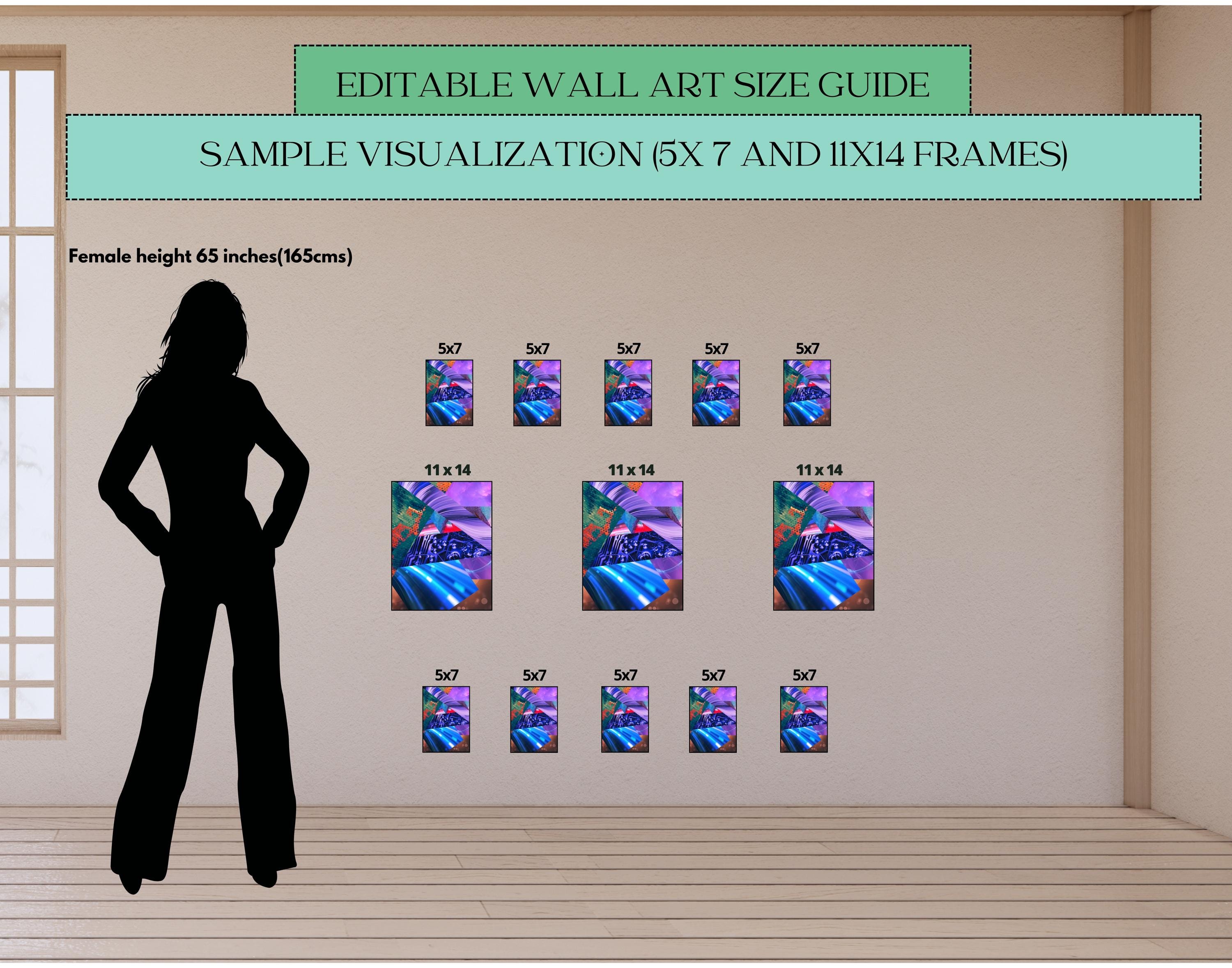 Wall Art Size Guide, Wall Display Guide, Frame Aspect Ratio, Print Size ...