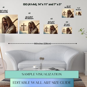 Wall Art Size Guide, Wall Display Guide, Frame Aspect Ratio, Two Sets ...