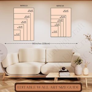 Wall Art Size Guide, Wall Display Guide, Frame Aspect Ratio, Print Size ...