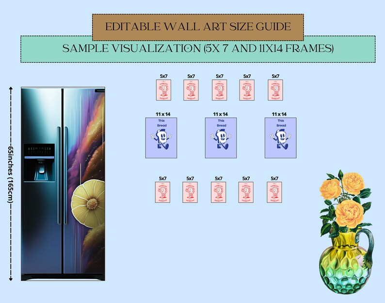 Wall Art Size Guide, Wall Display Guide, Frame Aspect Ratio, Print Size ...