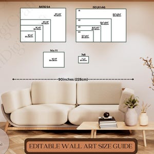 Wall Art Size Guide, Wall Display Guide, Frame Aspect Ratio, Print Size ...