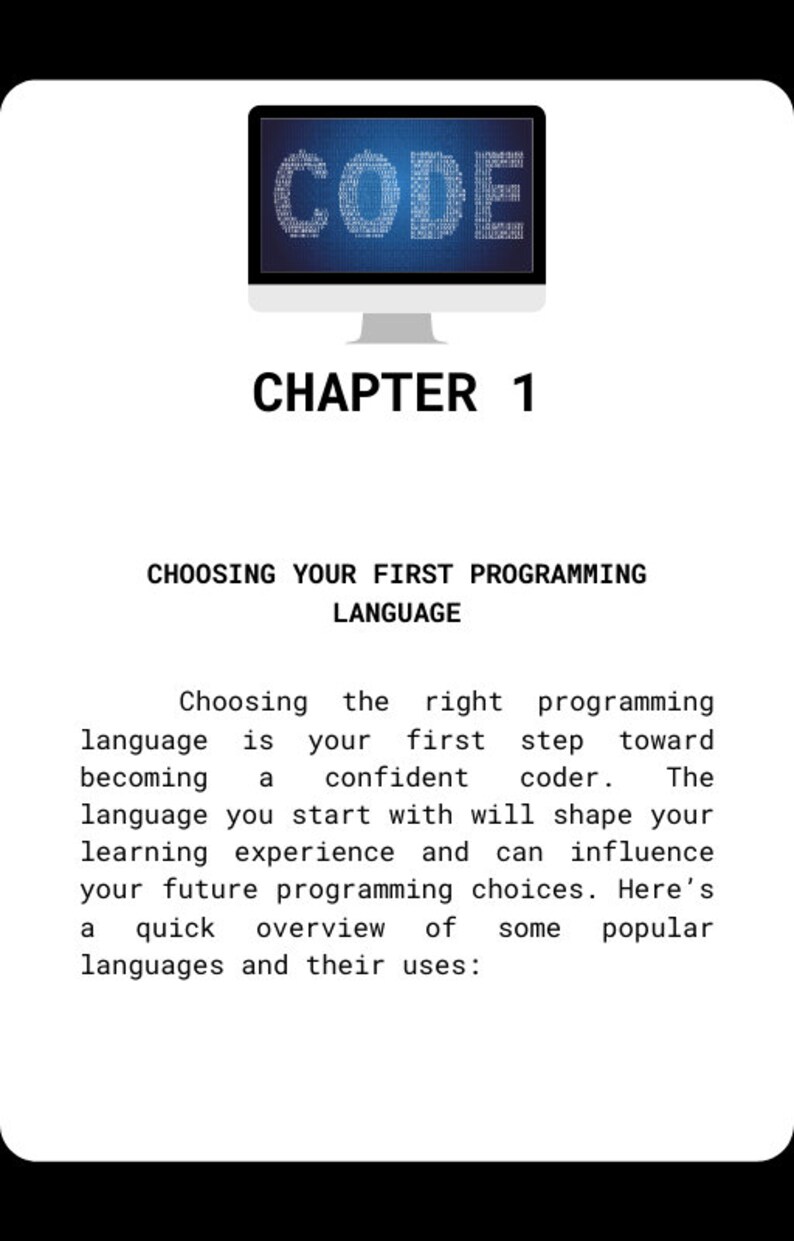 Code With Confidence: A Beginner's Guide to Programming Success - Etsy