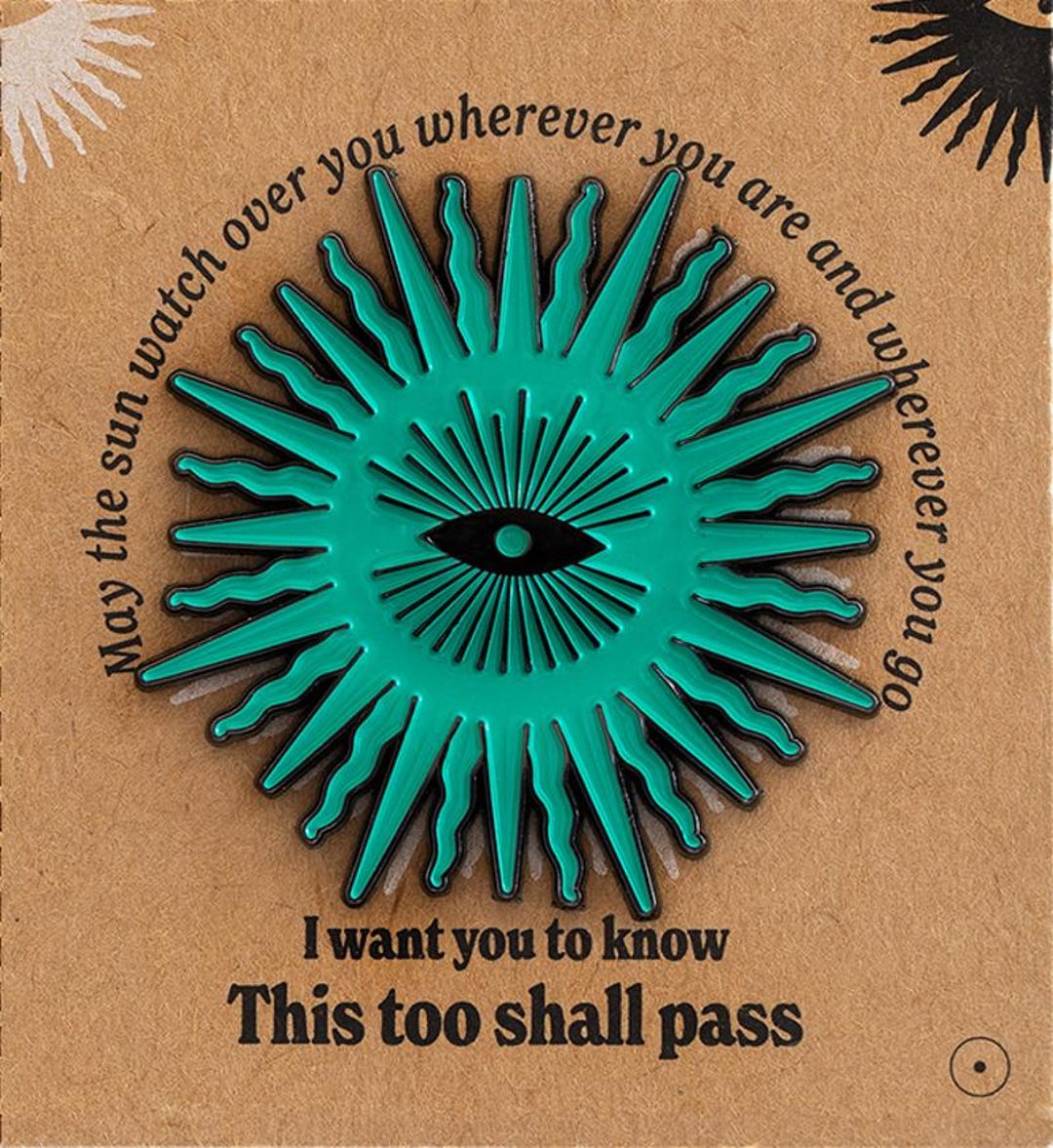 Sunshine Enamel Pin, Large Lapel Pins for Backpacks, Hats, Bags ...