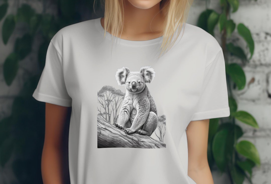 Cute Koala T-shirt, Animal Lover Gift - Etsy