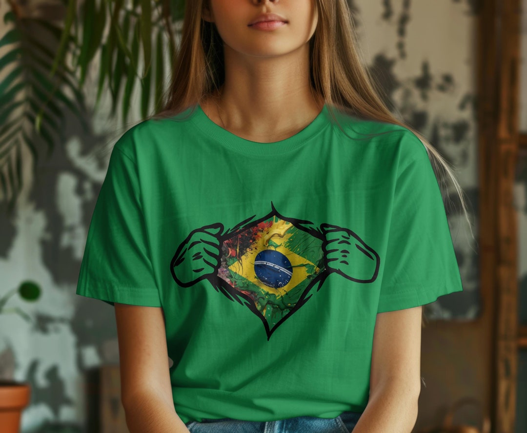 Brazilian Flag Unisex T-shirt: Brazil Soccer Pride Tee - Etsy