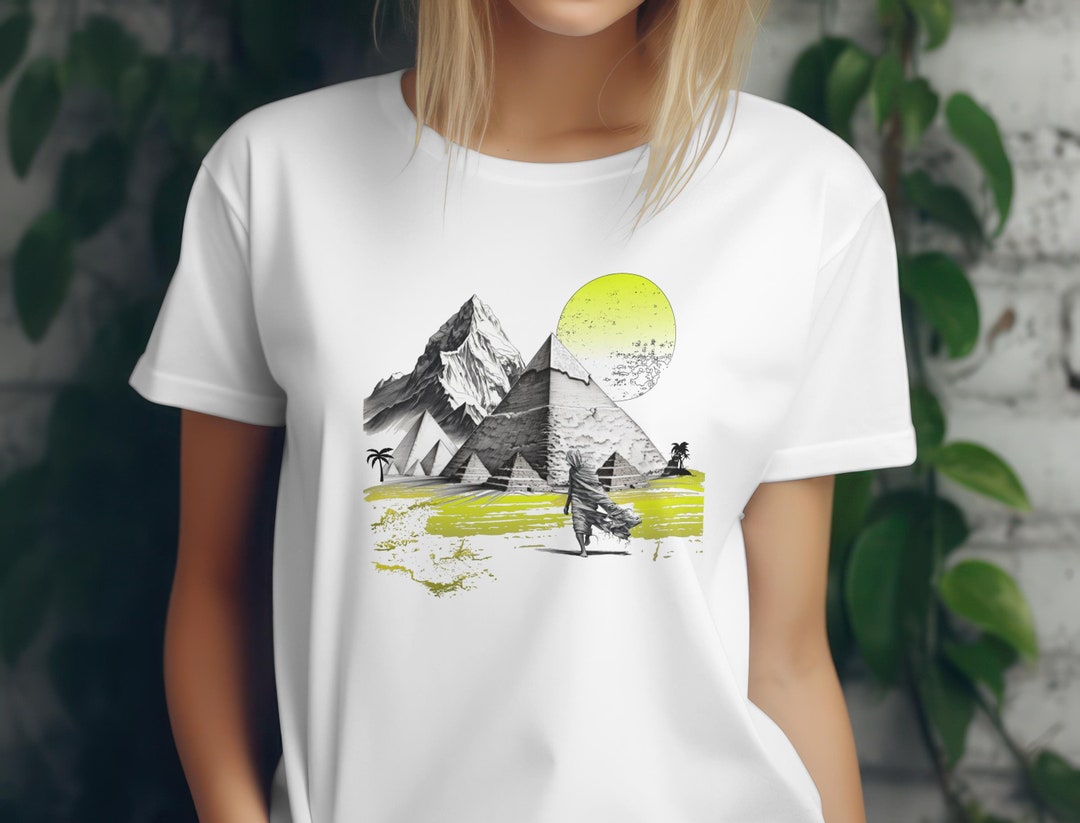 Pyramids Tshirt, Egyptian Pyramids Shirt, Cairo Egypt T Shirt, Desert T ...
