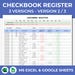 Checkbook Register Excel Spreadsheet & Google Sheets Template ...