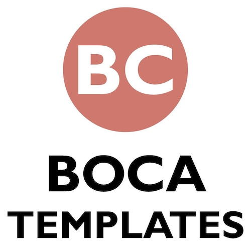 BocaTemplates - Etsy