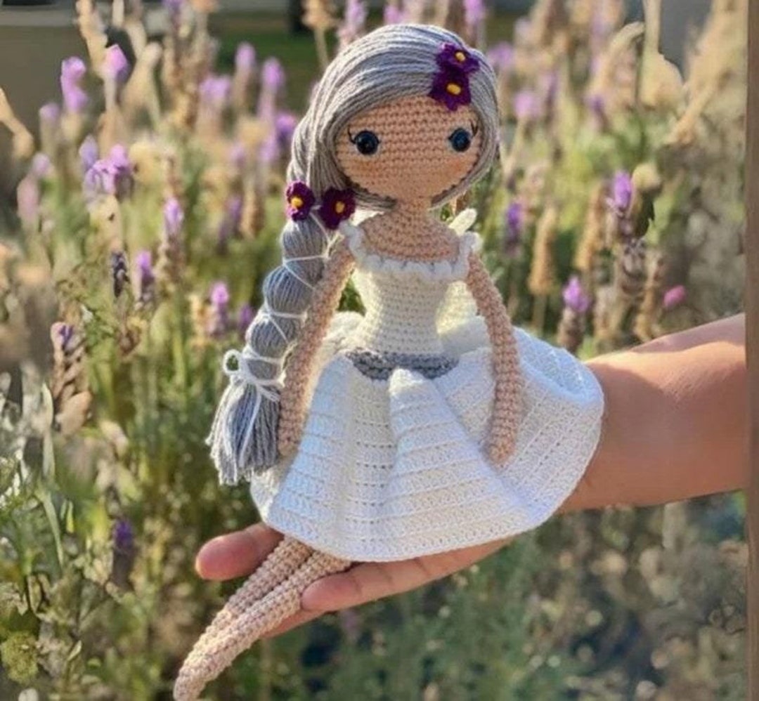 Glowing Fairy, Crocheted Doll the Fairy PDF Crochet Pattern, Crochet Doll Pattern for Amigurumi ...