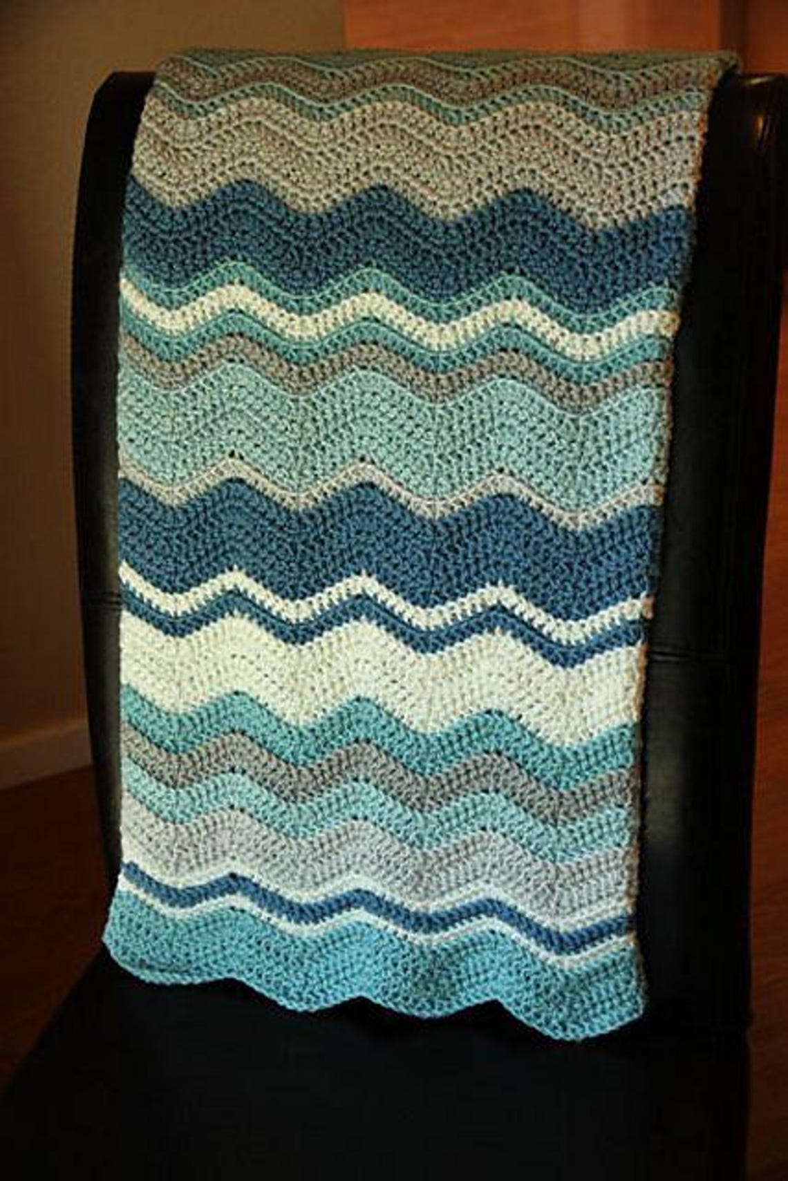 Baby Blanket Crochet Pattern Mary Wave Blanket Crochet Pattern Baby ...