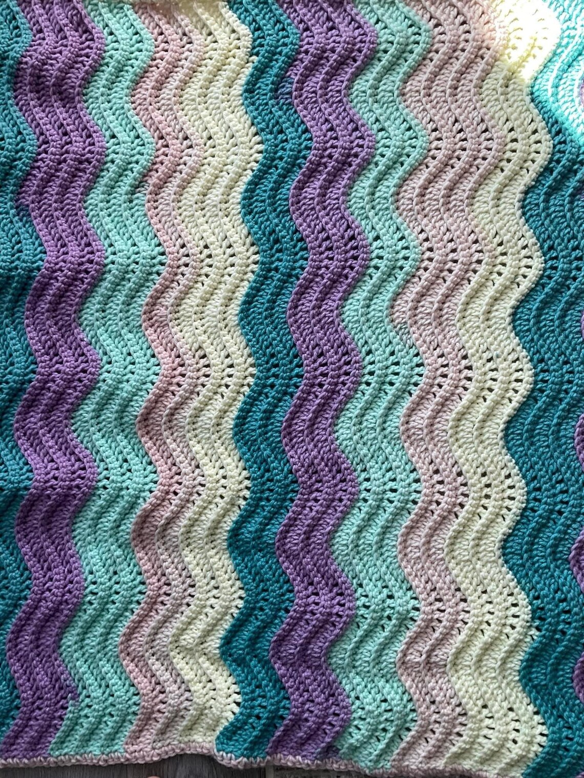 Baby Blanket Crochet Pattern Mary Wave Blanket Crochet Pattern Baby ...