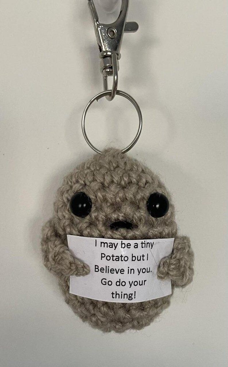 The Positive Potato Amigurumi Crochet PDF Pattern Quote Handmade ...