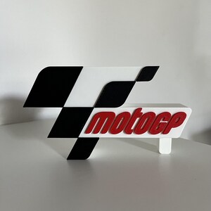 MOTOGP Logo Fan Sign 3D Printed Tribute for Racing Enthusiasts Iconic ...